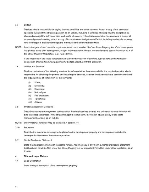 Property Disclosure Statement 9