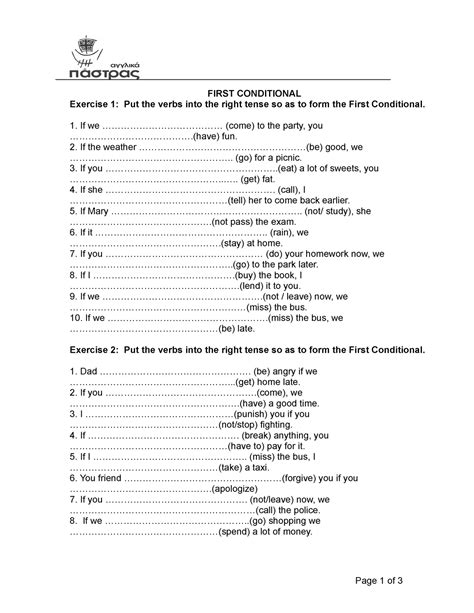 First Conditional Es Un Documento De First Conditional Para Repaso De