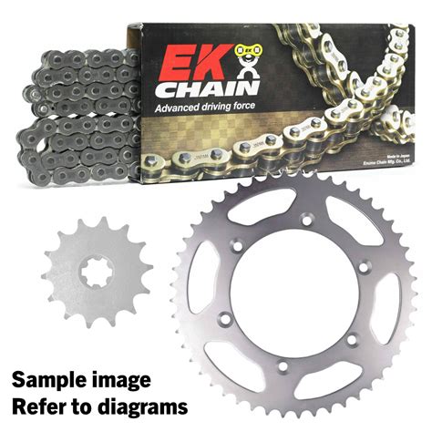 Ek O Ring Chain And Sprocket Kit For 1989 1998 Kawasaki Zxr250 Import 1448