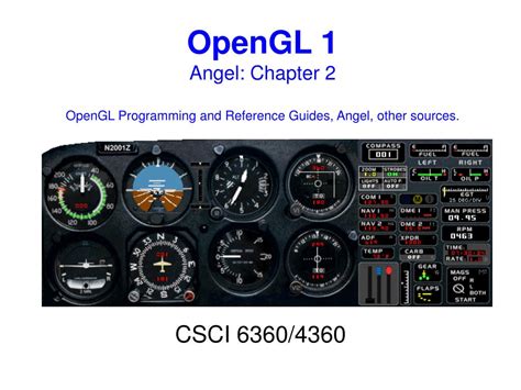 PPT OpenGL Angel Chapter OpenGL Programming And Reference Guides Angel Other Sources