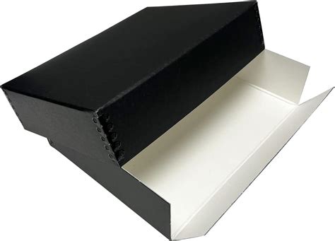 Lineco 9x12 Black Museum Archival Storage Box Acid Free Metal Edge