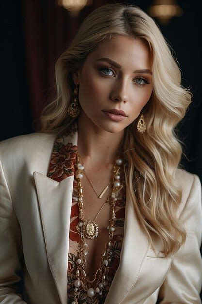 Premium Photo Guzel Kadin Portresi Gucci Moda Tarzi