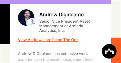 Andrew Digirolamo Senior Vice President Asset Management At Armada