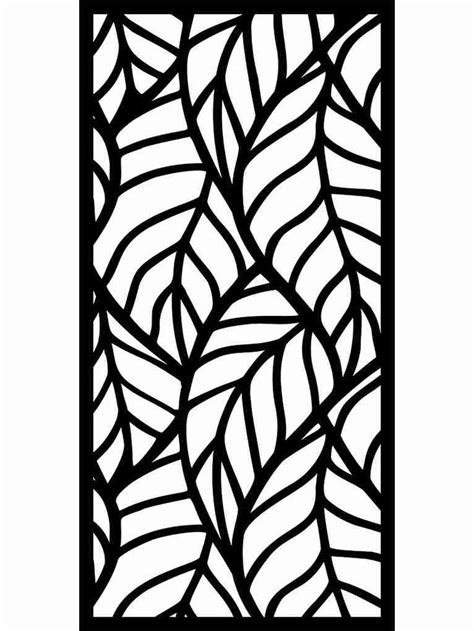 Leaf Pattern Stencil Design