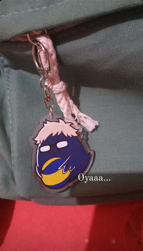 Keychin Haikyuu Tsukishima Kei Gambar Anime Gantungan Kunci