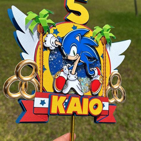 Sonic Cake Decorations Etsy