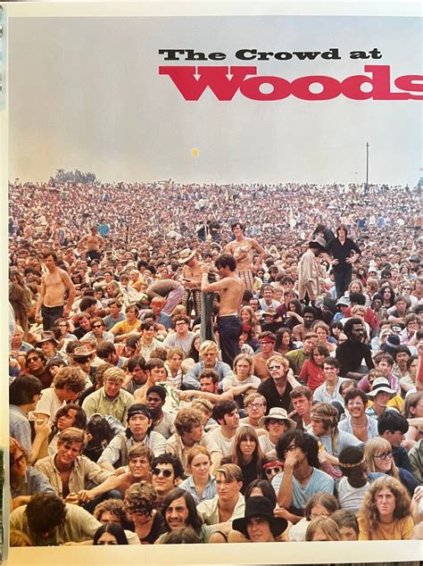 The Crowd At Woodstock 1969 Poster By Shelly Rusten Bethel Ny Woodstock Music Festival 25th