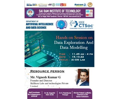 Department Of Artificial Intelligence And Data Science Organized Hands On Session On Data