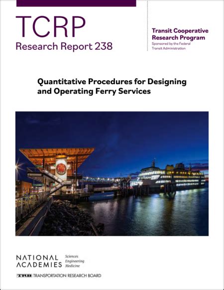 Quantitative Procedures For Designing And Operating Ferry Services
