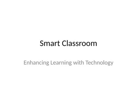 Smartclass Rooms Smart Classroom Pdf