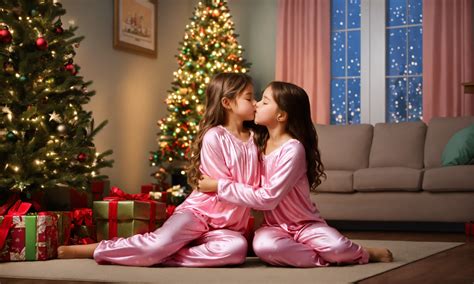 Lexica Two 10 Year Old Sisters Hug And Kiss Each Other Goodnight