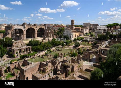 Rome Italy View Of The Roman Forum Forum Romanumforo Romano From