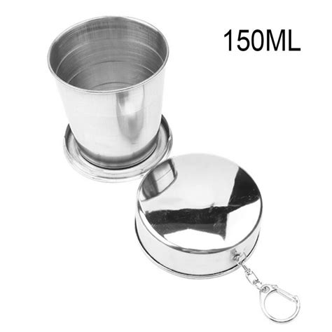 Small Medium Large Stainless Steel Folding Cup Vicedeal