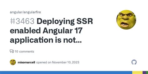 Deploying SSR Enabled Angular Application Is Not Supported Issue Angular