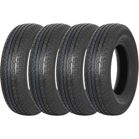 Nama Set Of 4 St20575r15 Radial Trailer Tires Load Range E 10 Ply