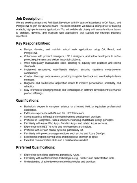 Jd Ui Fullstack Developer Pdf Computers