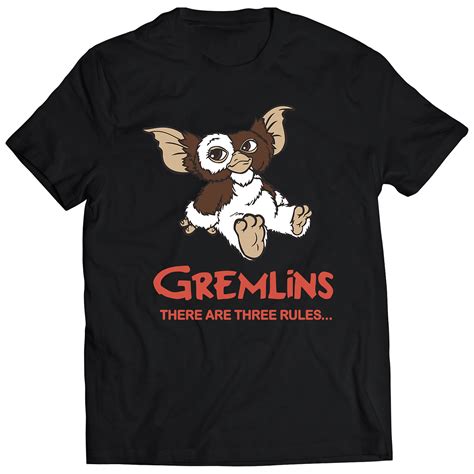 Polera Películas Gremlins Three Rules