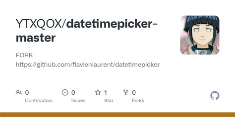 Github Ytxqoxdatetimepicker Master Fork