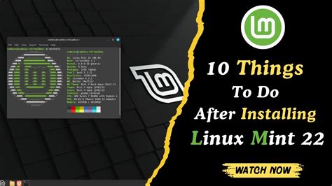 10 Things To Do After Installing Linux Mint 22 Youtube