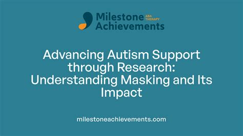 Understanding Autism Masking Behavior
