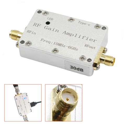 10m 6ghz Rf Amplifier 30db High Gain Driver Receiving Amplifier