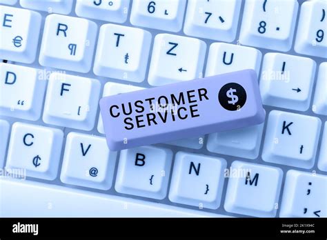 Hand Writing Sign Customer Serviceprocess Of Ensuring Client Satisfaction With Product Word