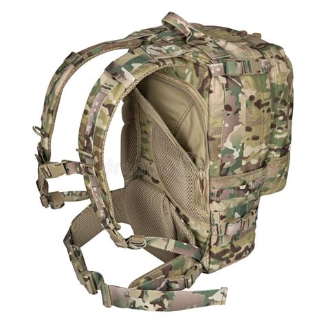 Military Bag Military Backpack Camouflage Stock Image Image Of