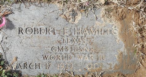 Robert Edwin Hamilton 1922 1951 Find A Grave Memorial