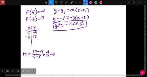 Solveda Write The Linear Function F Such That It Has The Indicated