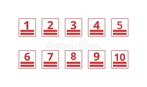 Set Of Stacking Height Symbols Concept Of Packaging Stock Illustration