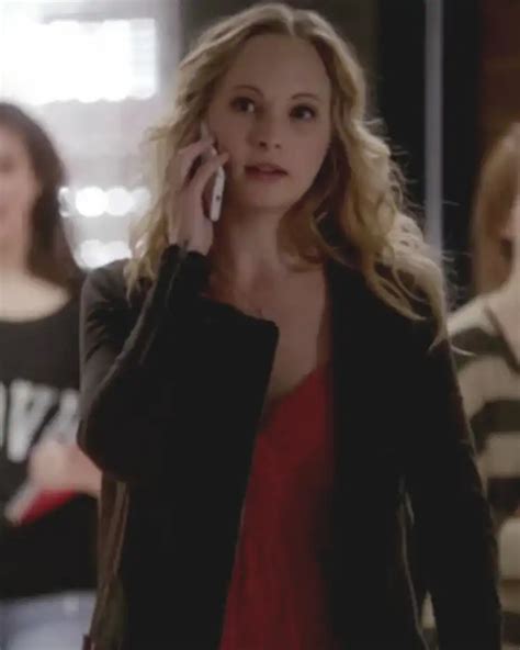 Candice King The Vampire Diaries S04 Black Jacket William Jacket