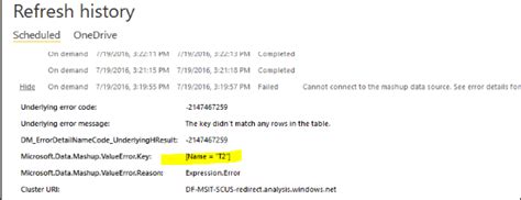Solved Gateway The Key Didnt Match Any Rows In The Tab Microsoft Fabric Community