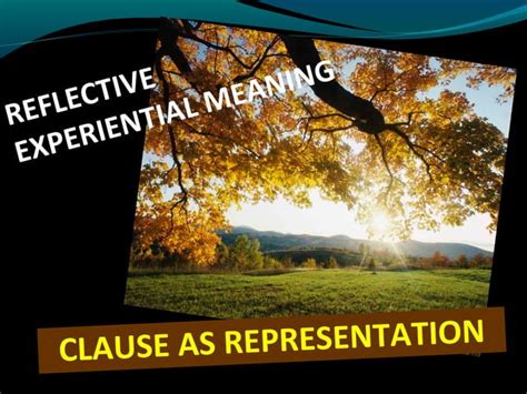 Clause As Representation Ppt