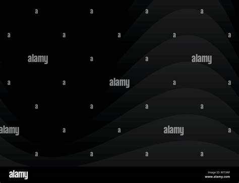 Abstract Black Curved Overlap Layer Design On Dark Background Paper Style Vector Illustration