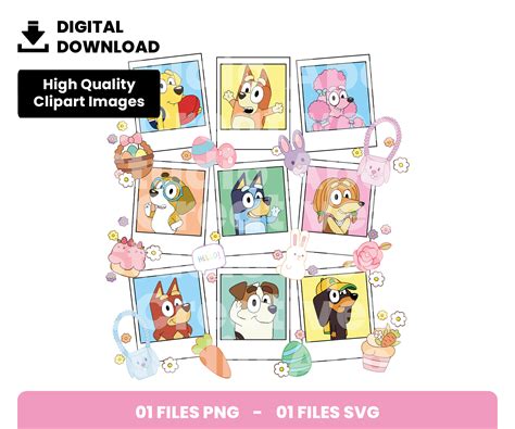 01 Clipart Bluey Easter Day Eclipartco