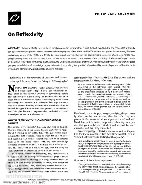 Pdf On Reflexivity