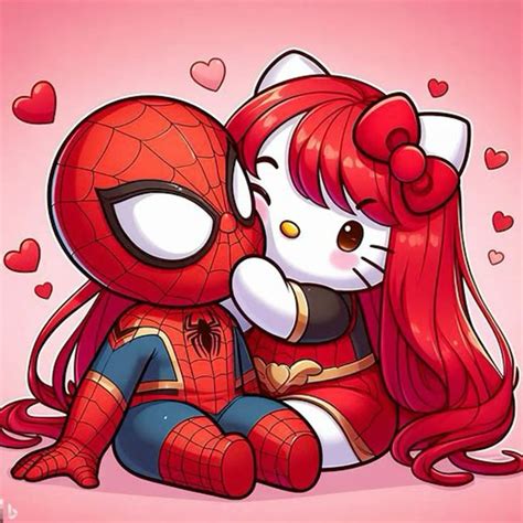 Hello Kitty And Spider Man