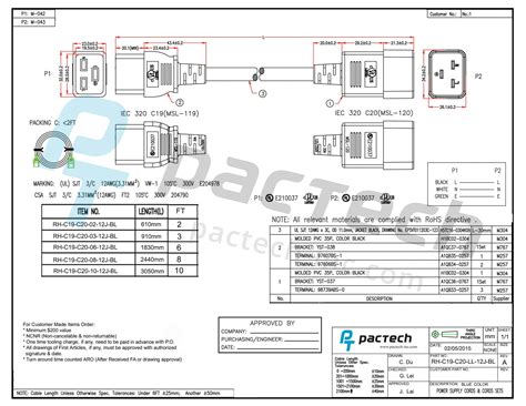 Rh C20 C19 06 12j Bl Ct Pt Speed Cable Assemblies Digikey Marketplace