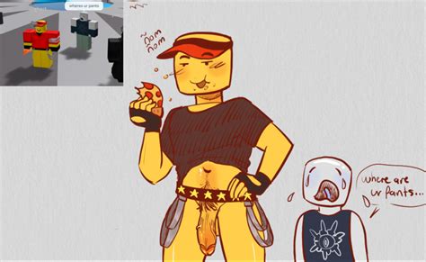 Rule 34 Bald Blue Tongue Crying Eating Elliot Forsaken English Text Erohathor96031 Food