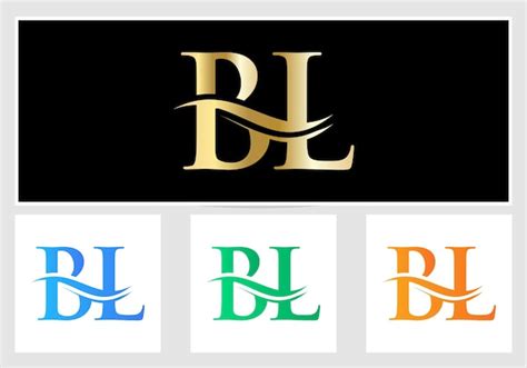 Premium Vector Letter Bl Logo Design Bl Logotype Template