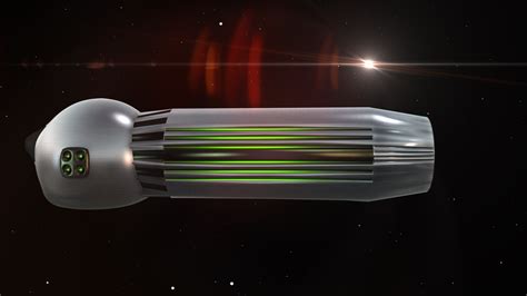 The Penetrator Spaceship In Space 3d Model Cgtrader