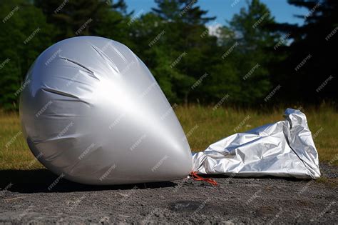 Premium Ai Image Deflated Whimsy Shot Of A Deflated Balloon Beside An