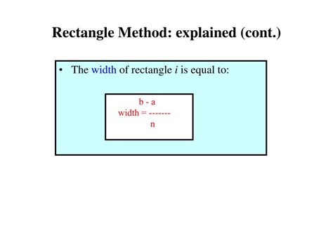 Ppt The Rectangle Method Powerpoint Presentation Free Download Id