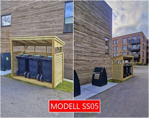 Moderne Søppelskur Med Spiler Snekkervlad No