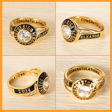 Custom High School Class Ring 2024 Personalized Collegeuniversity