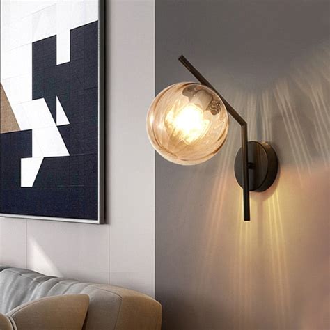 Faulkner Modern Glass Globe Wall Sconce Hadley