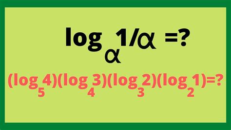 Logarithm Practice Problems 3 4 Youtube