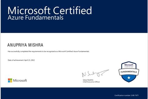 Anupriya Mishra On Linkedin Microsoftcertified Azurefundamentals