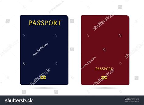Vector Passports Map Isolated On White Stock Vector Royalty Free