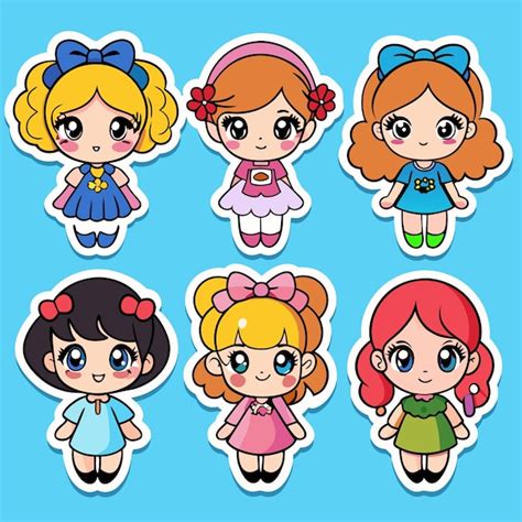 Funny Sticker Collection Premium Ai Generated Vector